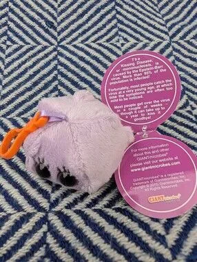 Toys | 3 For 15 Giant Microbes Kissing Disease Mini Plush Keychain ...